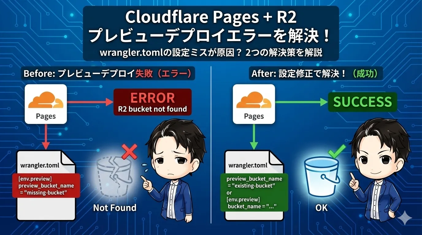 【解決】Cloudflare R2「bucket not found」エラーの原因と対処法 - わかっちウォッチ